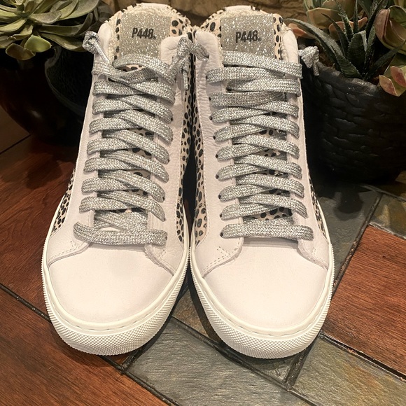 P448 | Shoes | P448 Hightop Leopard Sneakers | Poshmark